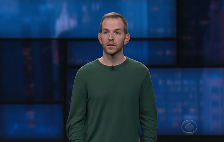Gary Vider made his network debut on "The Late Show" to talk about the ...